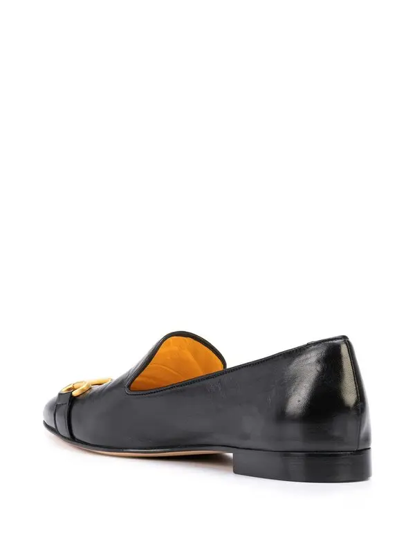 MADISON MAISON Square-toe Horsebit Loafers - Black