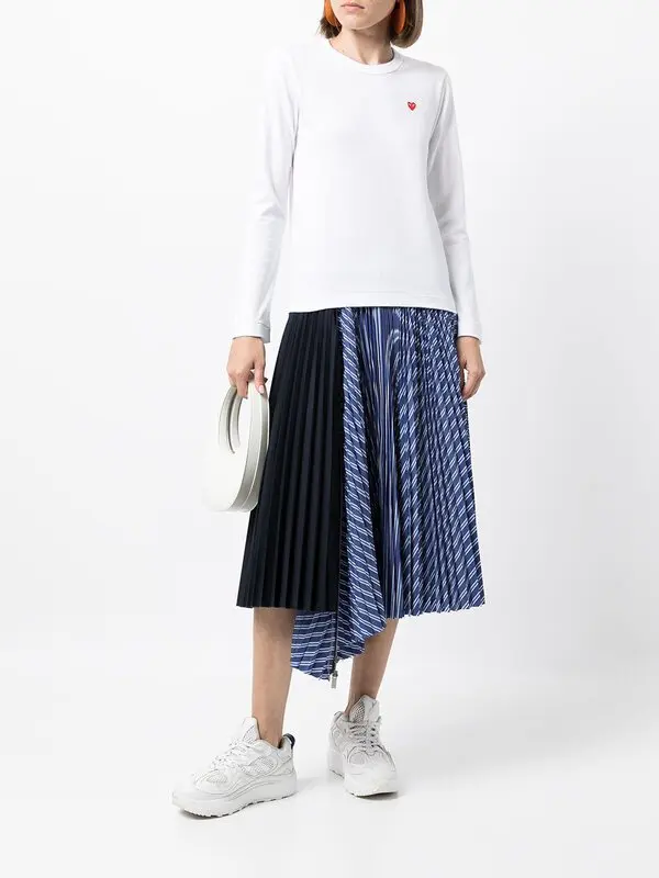 Play Comme Des Garcon Chest Logo-patch T-shirt - White