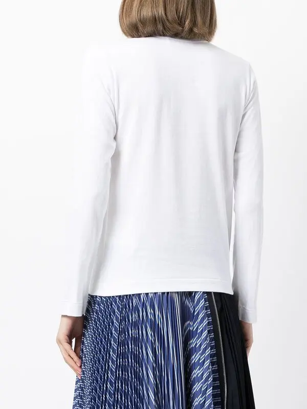 Play Comme Des Garcon Chest Logo-patch T-shirt - White