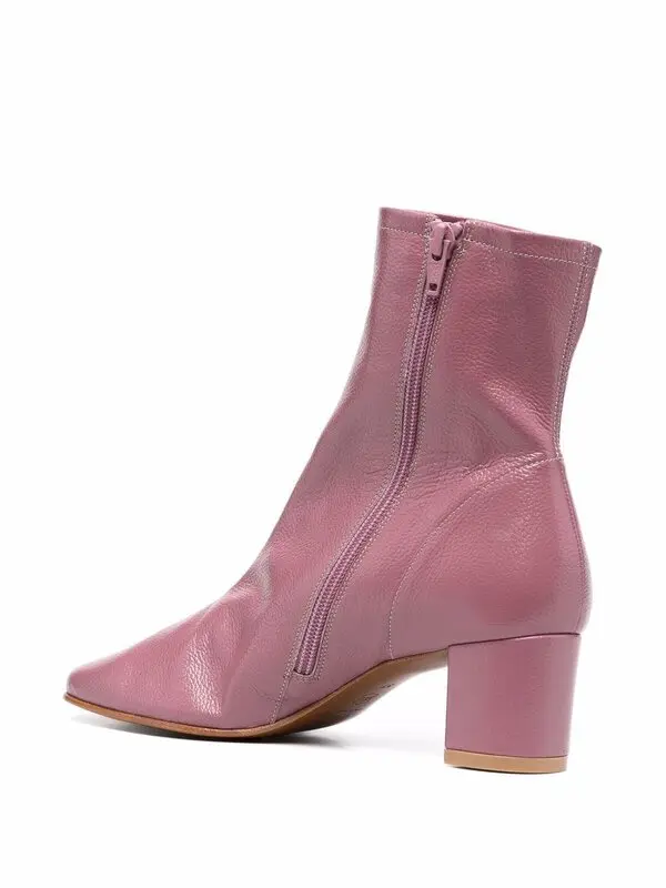 By Far Sofia Leather Ankle Boots