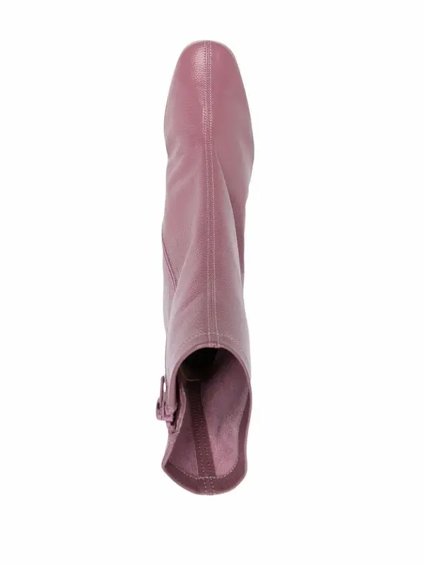 By Far Sofia Leather Ankle Boots