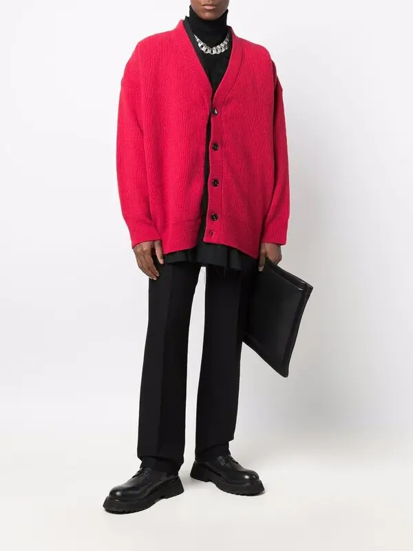 Raf Simons Layered Wool Cardigan