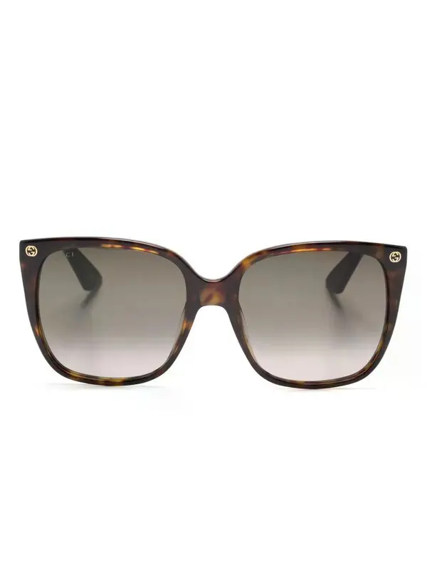 Gucci Interlocking G Sunglasses - Brown
