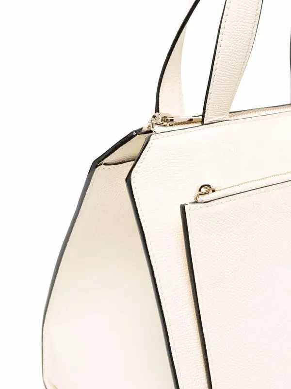 VALEXTRA Passepartout Top-handle Tote Bag - Neutrals