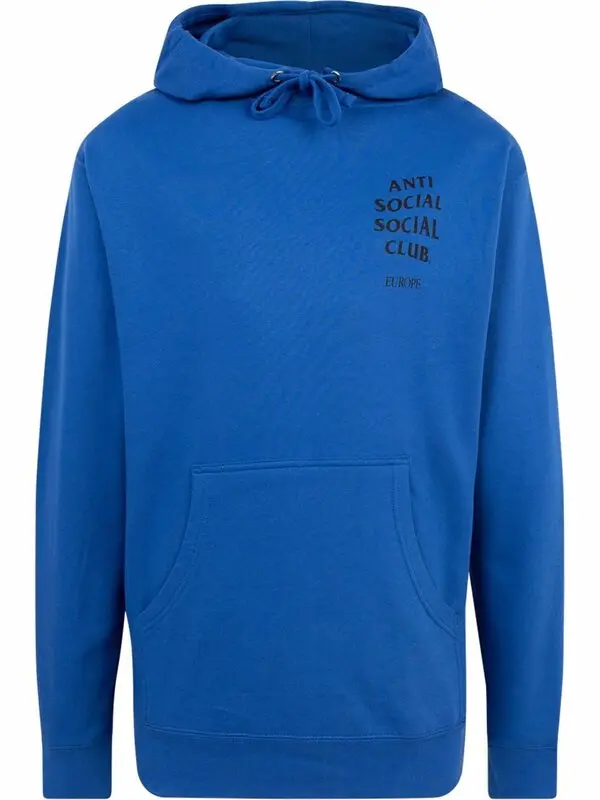 ANTI SOCIAL SOCIAL CLUB Europe Long-sleeve Hoodie - Blue