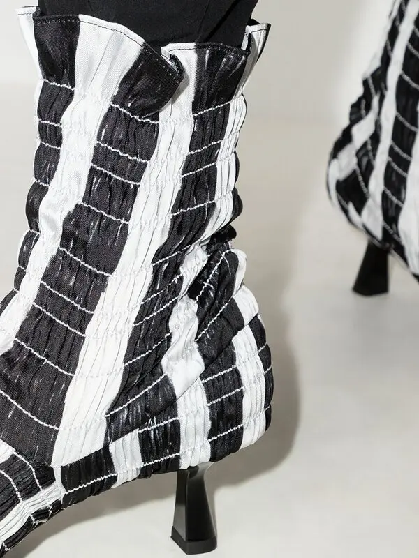 AMY CROOKES Marthe 60mm Shirred Boots