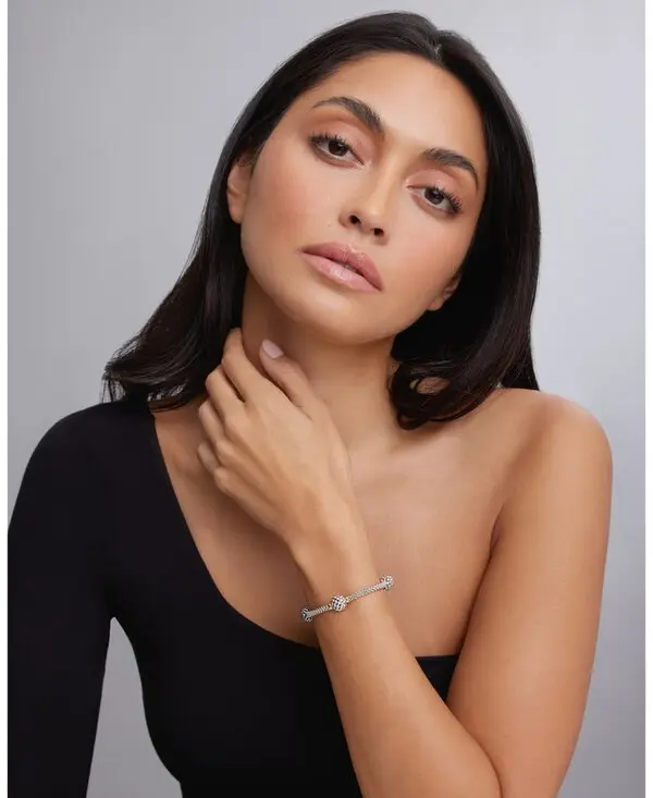Lagos Sterling Silver Bracelet With Caviar Stations