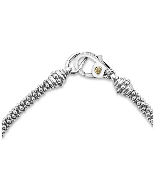 Lagos Sterling Silver Bracelet With Caviar Stations
