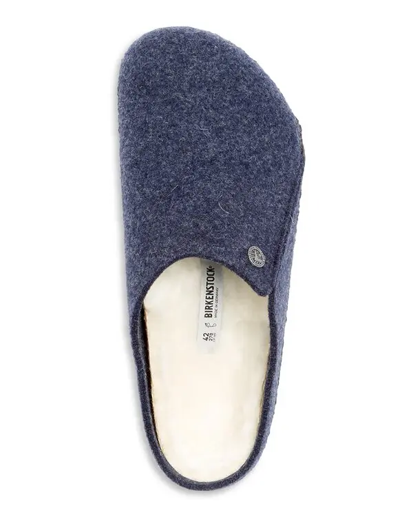 BIRKENSTOCK Zermatt Shearling Clogs - Blue
