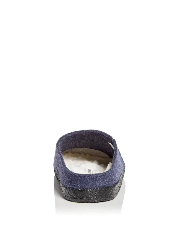 BIRKENSTOCK Zermatt Shearling Clogs - Blue