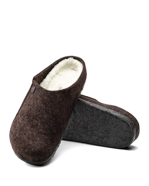 BIRKENSTOCK Zermatt Shearling Clogs - Brown