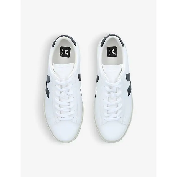 VEJA Campo Leather Low-top Trainers - White/blk