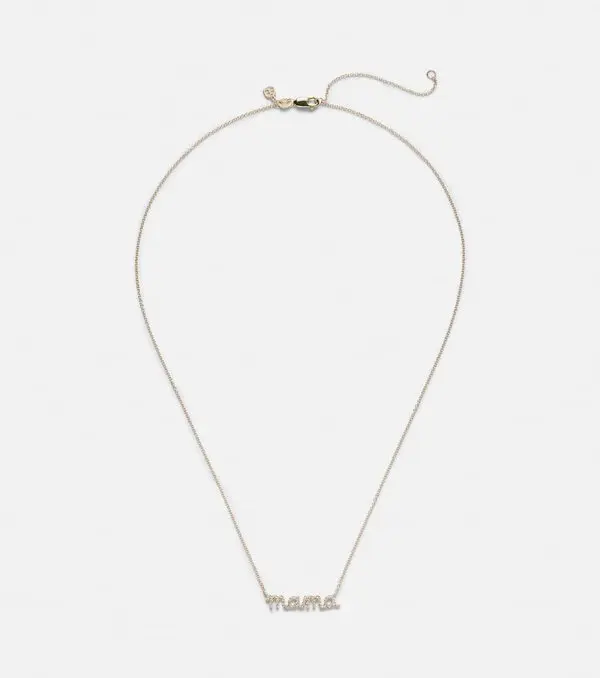 SYDNEY EVAN Mama Diamond Necklace - Gold