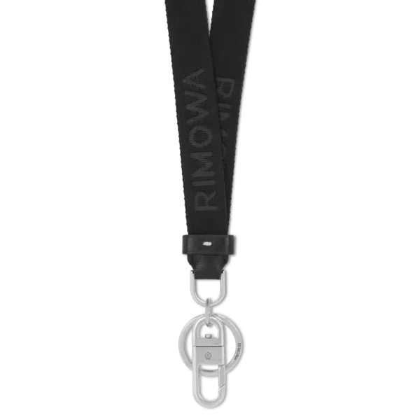 RIMOWA リモワ NEVER STILL Lanyard Keyring 黒 Rimowa Never Still Lanyard Keyring - Black | Editorialist