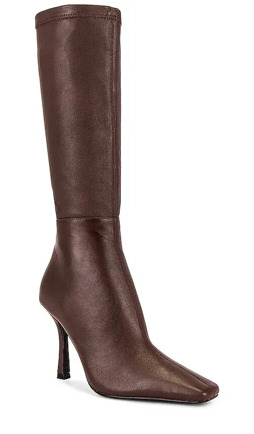 Raye Pia Leather Boots - Chocolate Brown