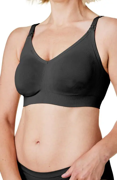 BRAVADO DESIGNS Body Silk Seamless Recycled Nylon Blend Wireless Maternity/nursing Bra - Black