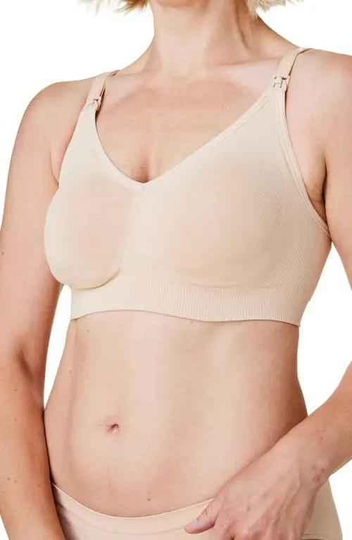 BRAVADO DESIGNS Body Silk Seamless Recycled Nylon Blend Wireless Maternity/nursing Bra - Butterscotch