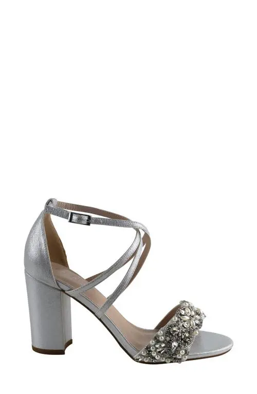 PARADOX LONDON PINK Hira Block Heel Sandal - Silver