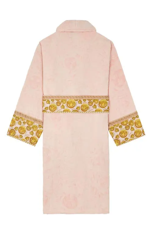 Versace Medusa Amplified Cotton Bath Robe - Pink-gold