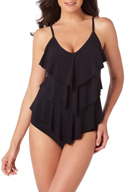 MAGICSUIT® Rita Tankini Top - Black
