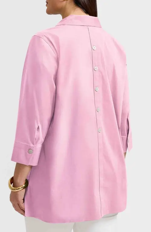 Foxcroft Pamela Stretch Tunic Blouse - Bubblegum