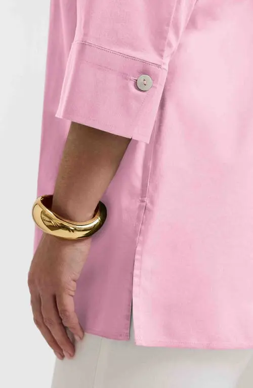 Foxcroft Pamela Stretch Tunic Blouse - Bubblegum
