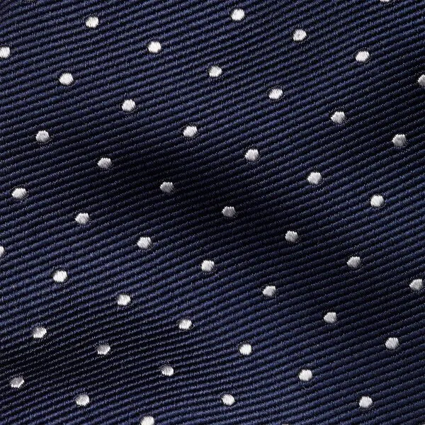 Ralph Lauren Polka-dot Silk Repp Neck Tie - Navy/white