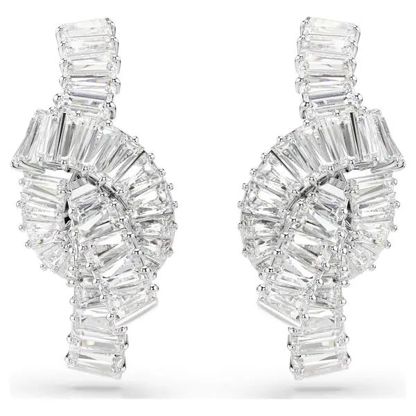 SWAROVSKI Matrix Earrings - White