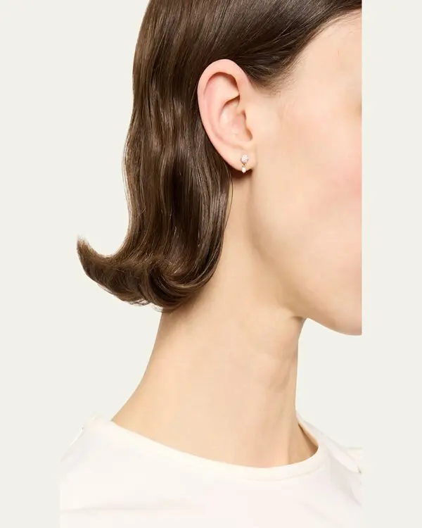 Lizzie Mandler Alternating Double-drop Diamond Earrings