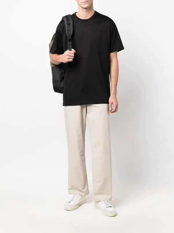 LOW BRAND Round-neck Cotton T-shirt - Black