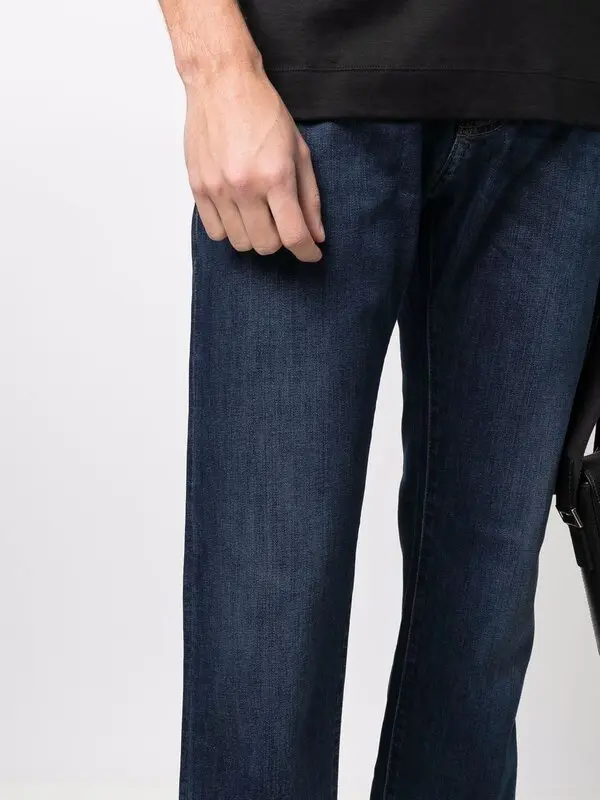 Emporio Armani Straight-leg Denim Jeans - Blue