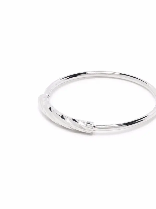 MARIA BLACK 14kt White Gold Nancy 14 Single Hoop Earring