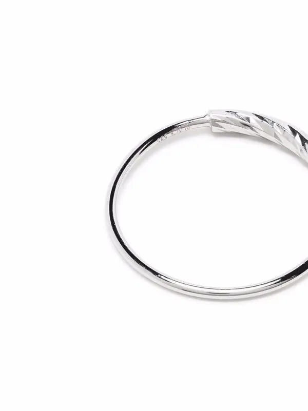MARIA BLACK 14kt White Gold Nancy 14 Single Hoop Earring