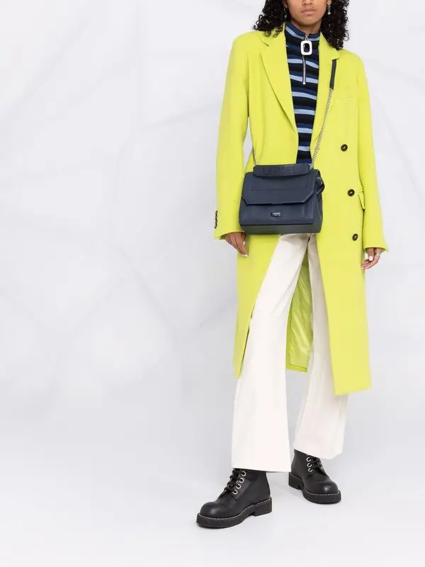 LANCEL Logo-print Leather Tote Bag - Blue