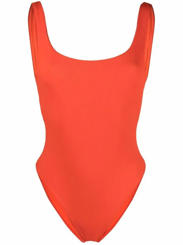 MANOKHI Scoop-neck One-piece Swimsuit - Orange