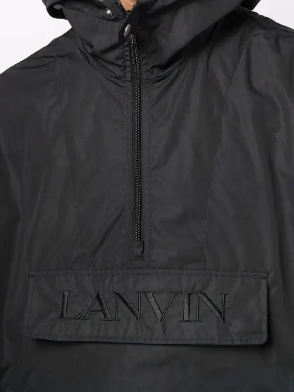LANVIN Logo-embroidered Zip-front Windbreaker Jacket