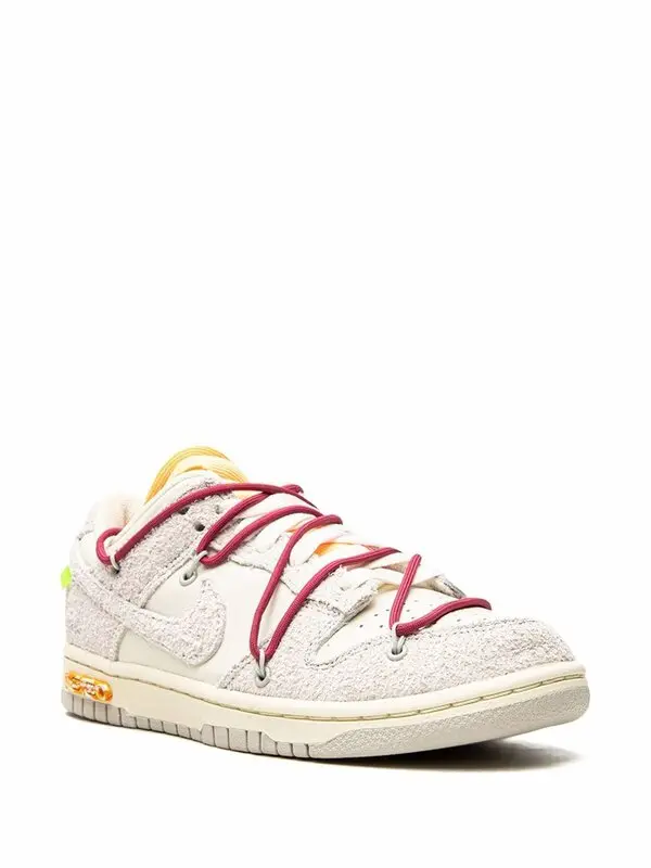 Nike X Off White Dunk Low Lot 35 Sneakers - Neutrals