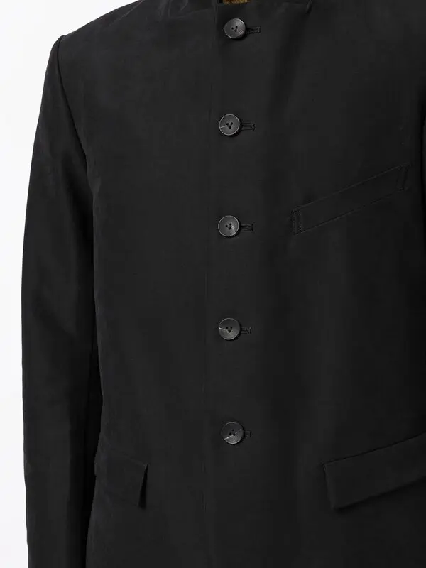 THE VIRIDI-ANNE Fitted Stand-up Collar Blazer