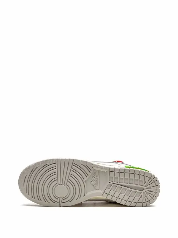 Nike X Off White Dunk Low Lot 23 Sneakers - Grey