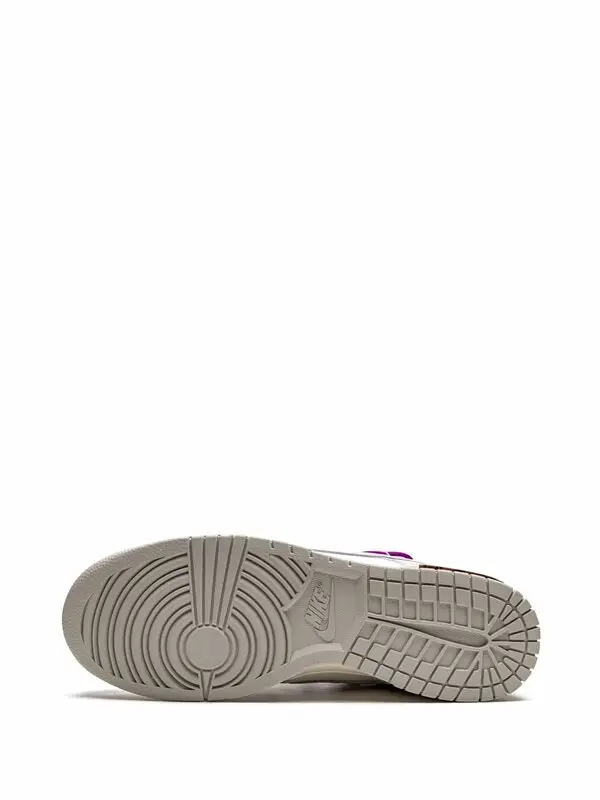 Nike X Off White Dunk Low Lot 28 Sneakers - Grey