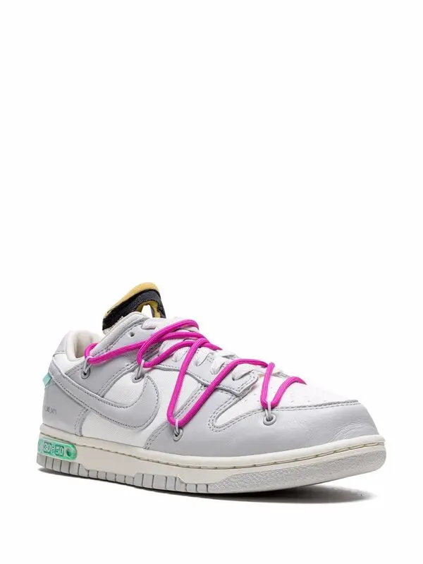 Nike X Off White Dunk Low Lot 30 Sneakers - Grey