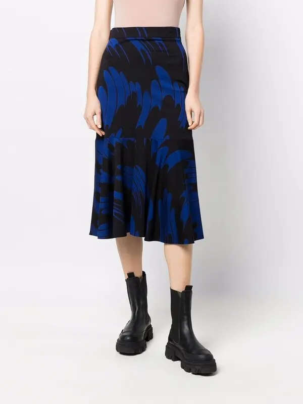 Stella McCartney Haya Floral Satin Skirt