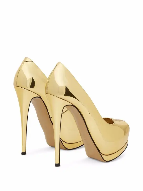 GIUSEPPE ZANOTTI 130mm Sharon Pumps - Gold