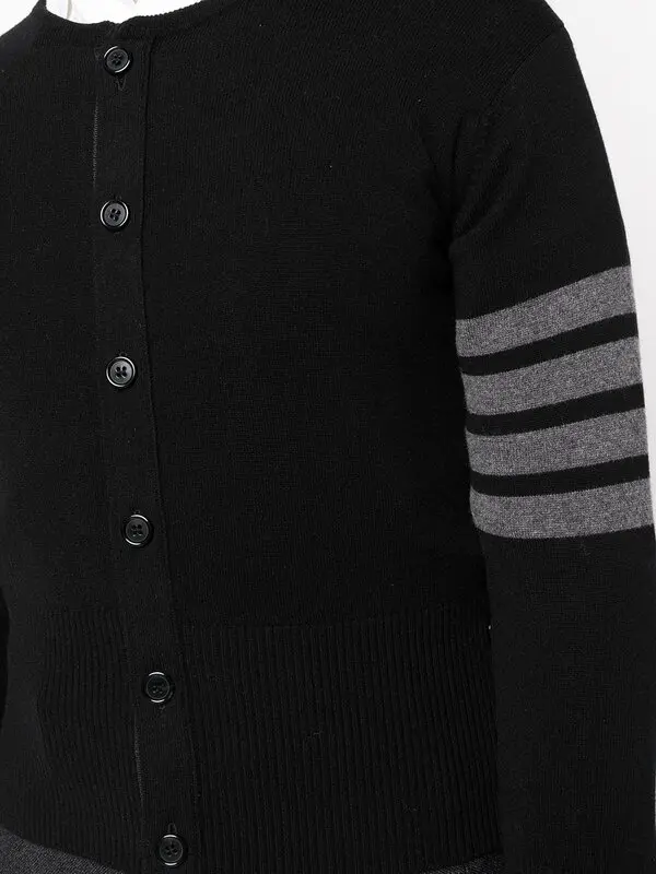 Thom Browne 4-bar Stripe Cashmere Cardigan