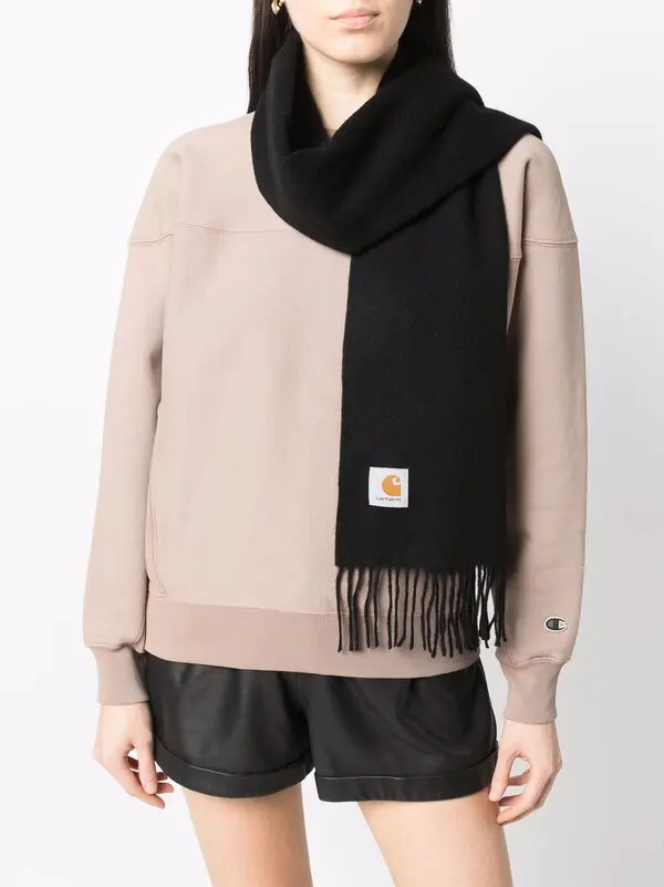 Carhartt Work In Progress Clan Fine-knit Fringe Scarf