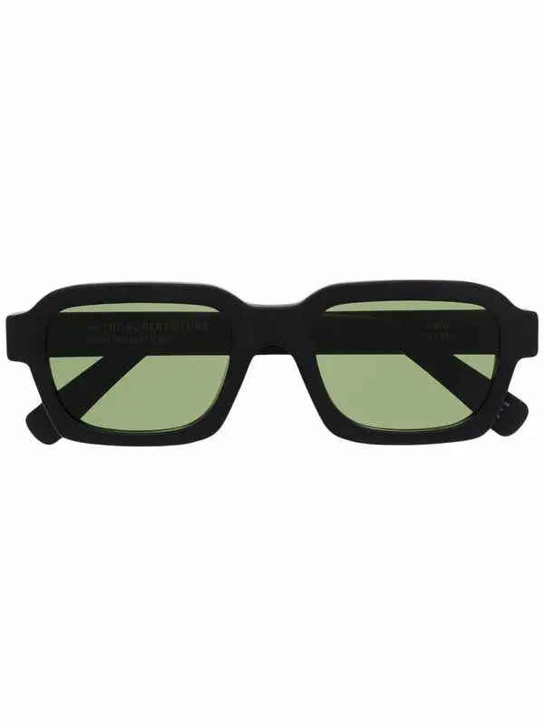 RETROSUPERFUTURE Caro Rectangular Sunglasses - Black