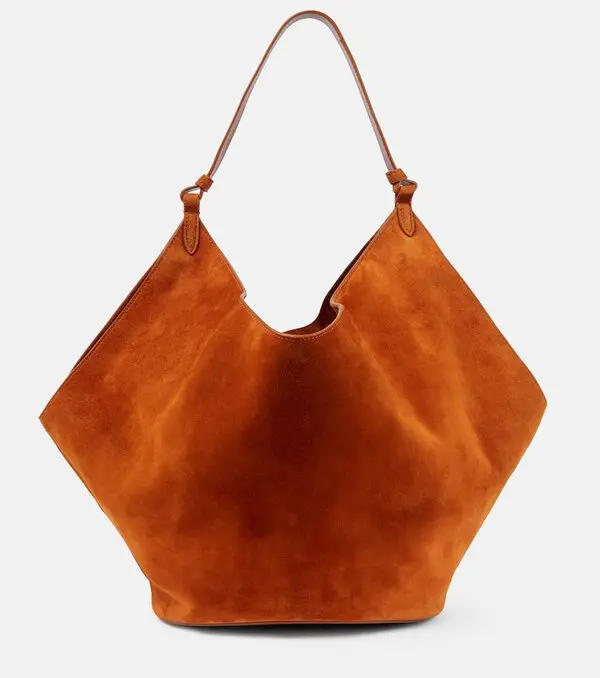 Khaite Medium Lotus Suede Tote Bag