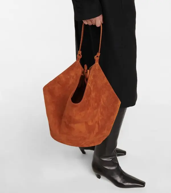 Khaite Medium Lotus Suede Tote Bag