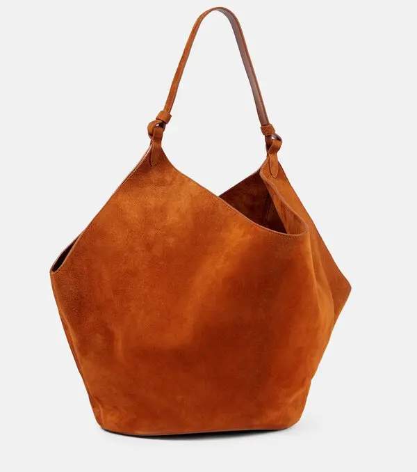 Khaite Medium Lotus Suede Tote Bag