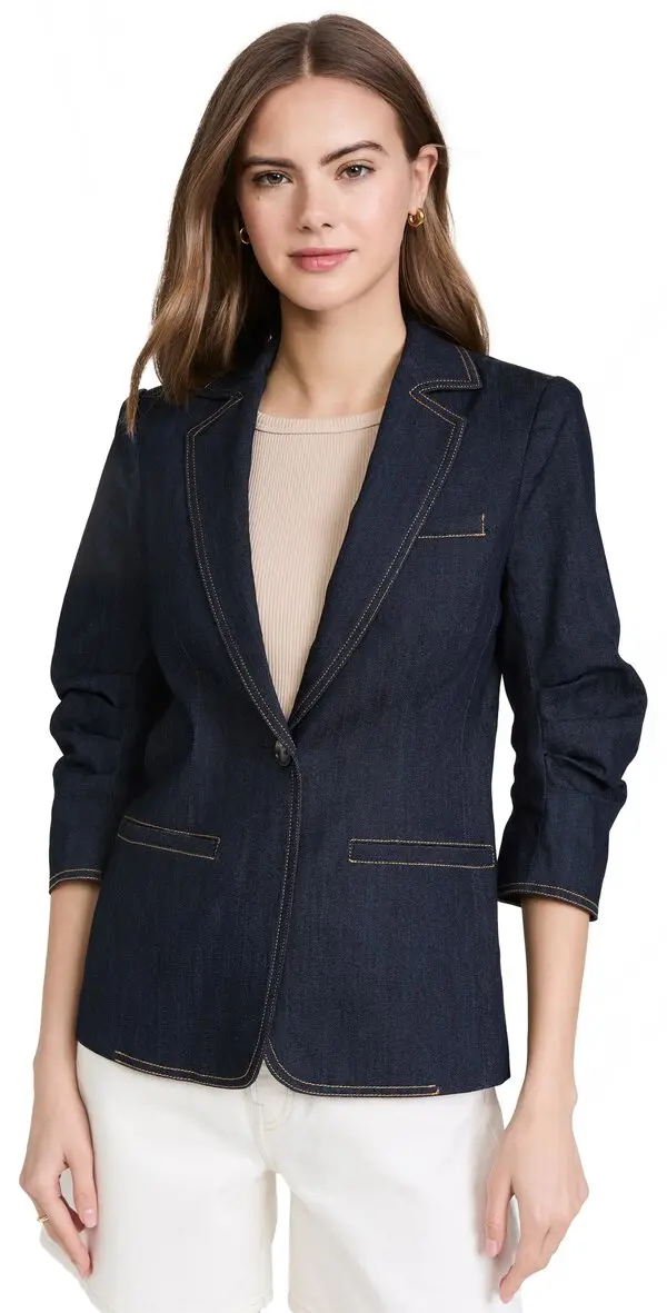 Cinq À Sept Denim Khloe Blazer - Indigo